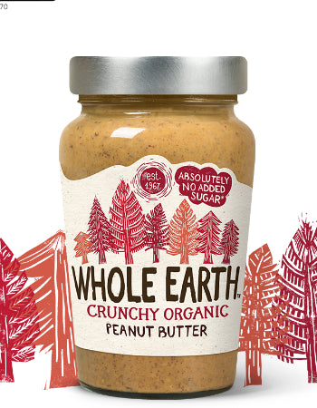 Discount Health Store | Whole Earth Organic Crunchy Peanut Butter 340g